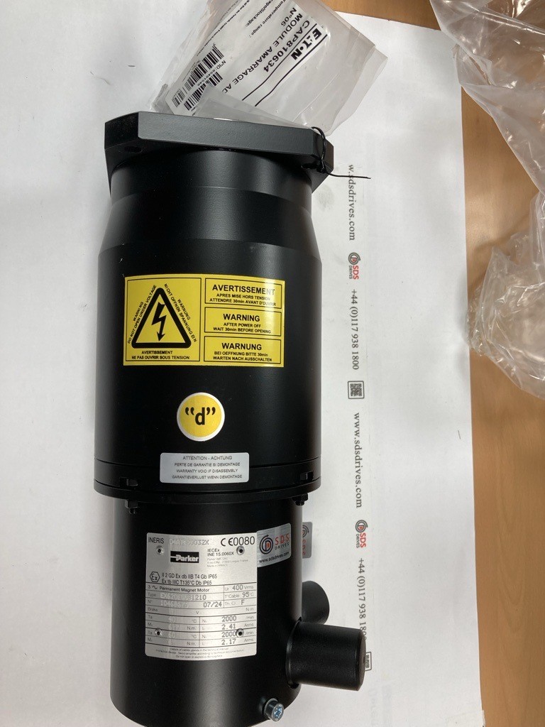 Parker EX Series Explosion-Proof Brushless Servo Motor - EX620EQVB1210 ...
