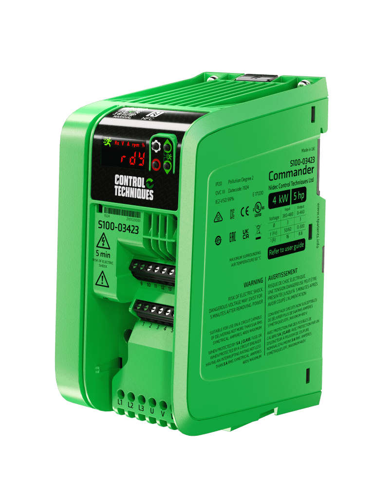 Control Techniques - Commander S - 1.5 kW - 1PH, 230V - S100-02S71-0A0000